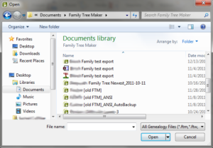 How do I merge two Family Tree Maker files?
