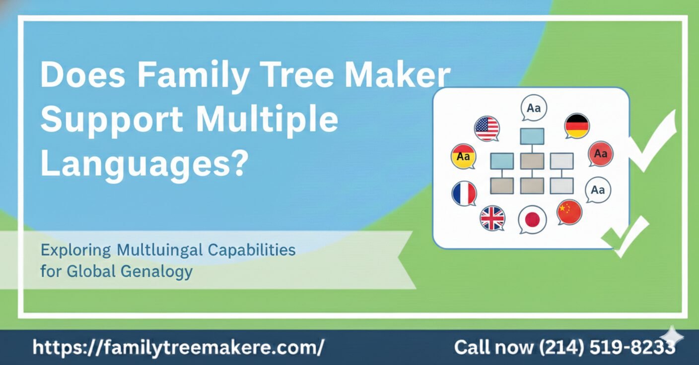 Does Family Tree Maker Support Multiple Languages? - Family Tree Maker
